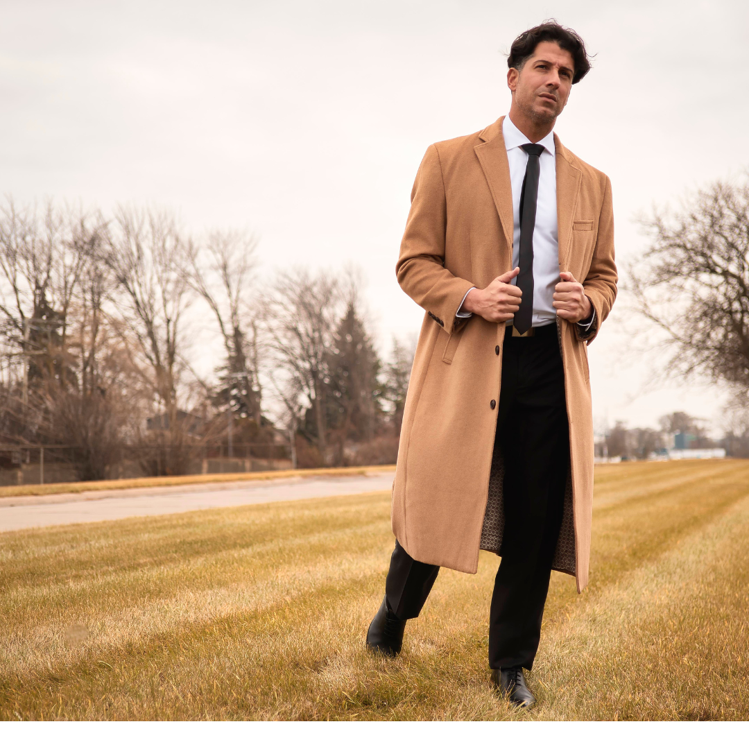 How to Wear a Camel Tan Overcoat | The Suit Depot