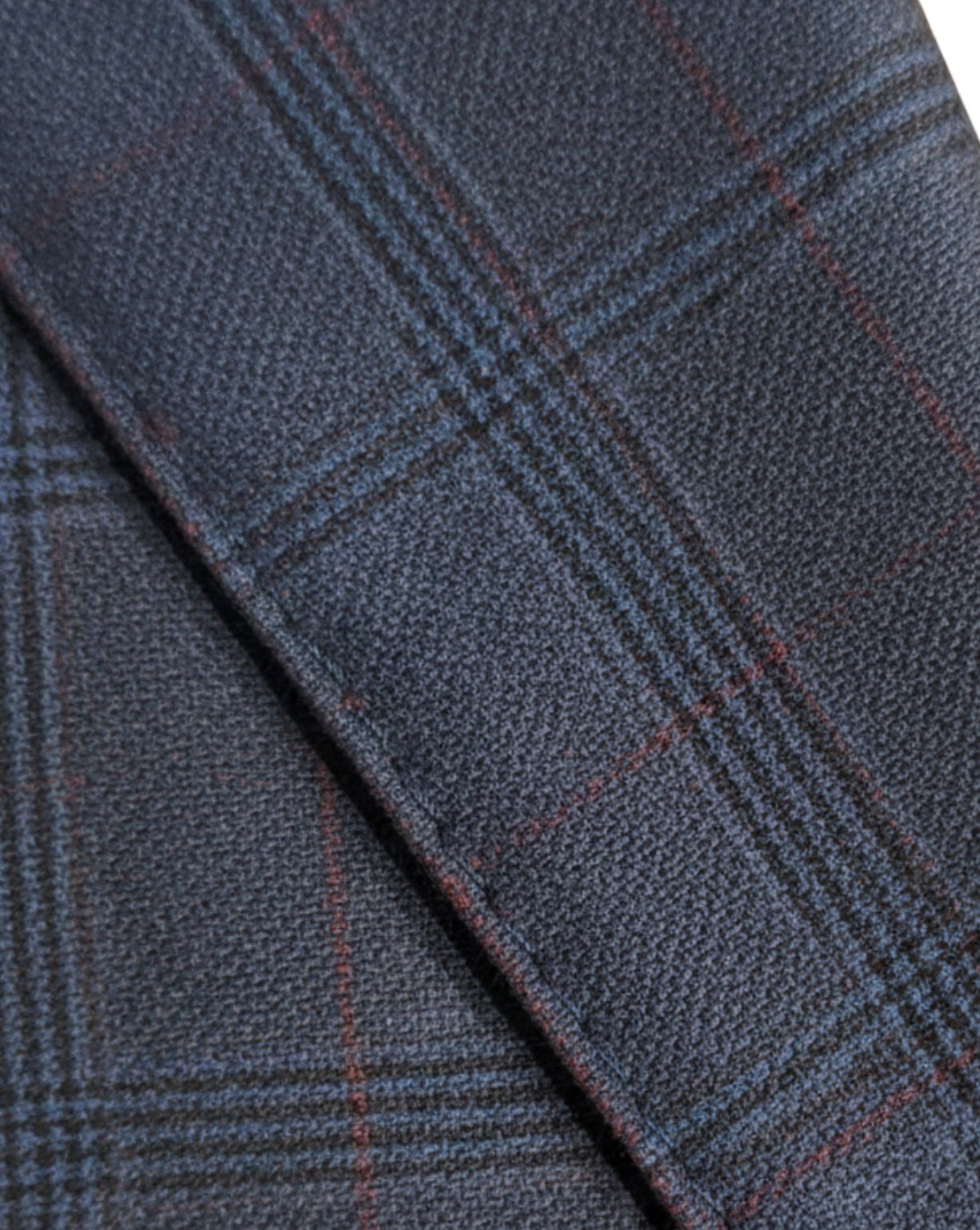 Centrion Men's Blue Glen Plaid Classic Fit Notch Lapels 2 Button Wool ...