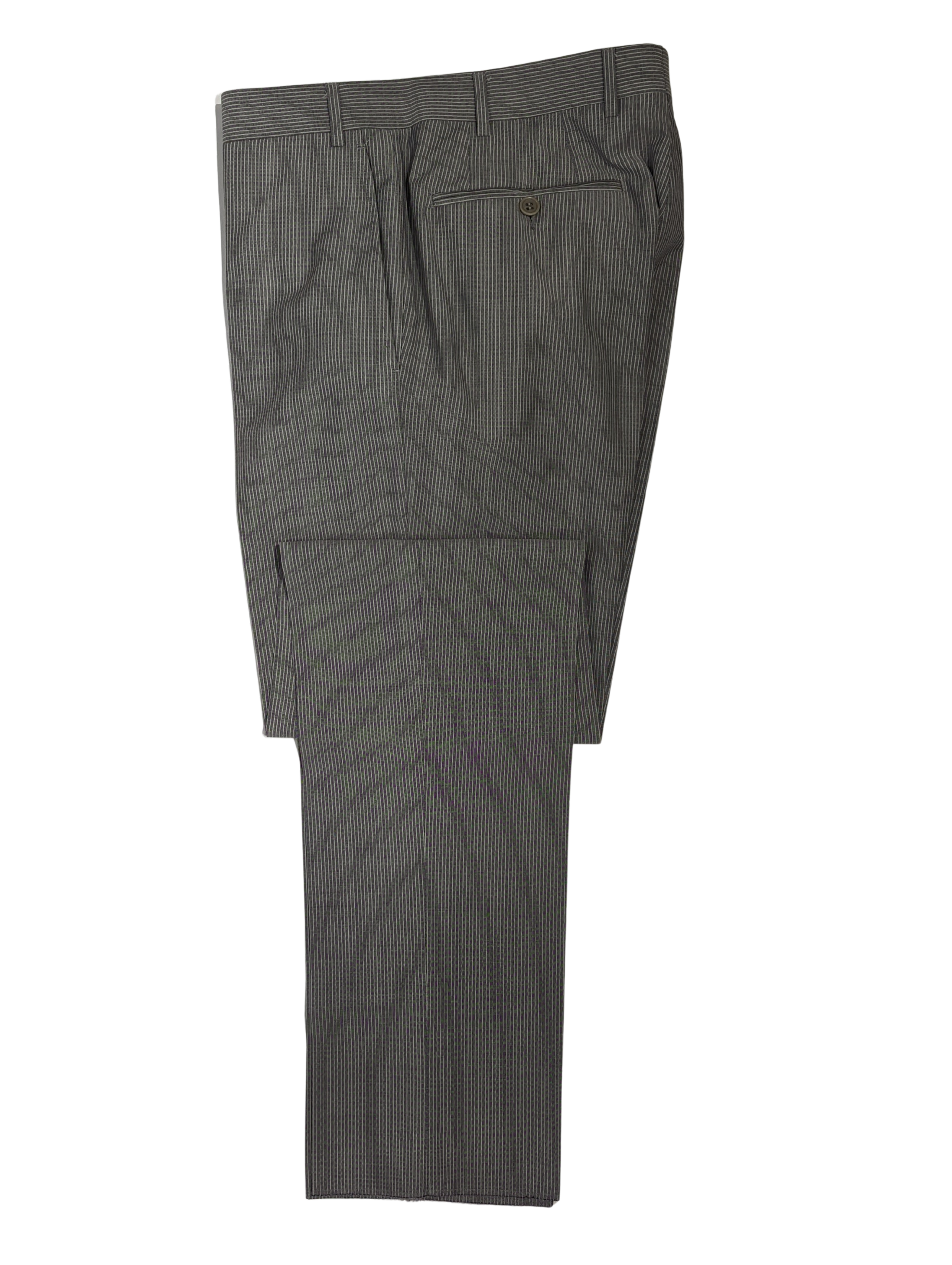 Canali Light Gray Pinstripe Wool Blend Suit 38R – The Suit Depot