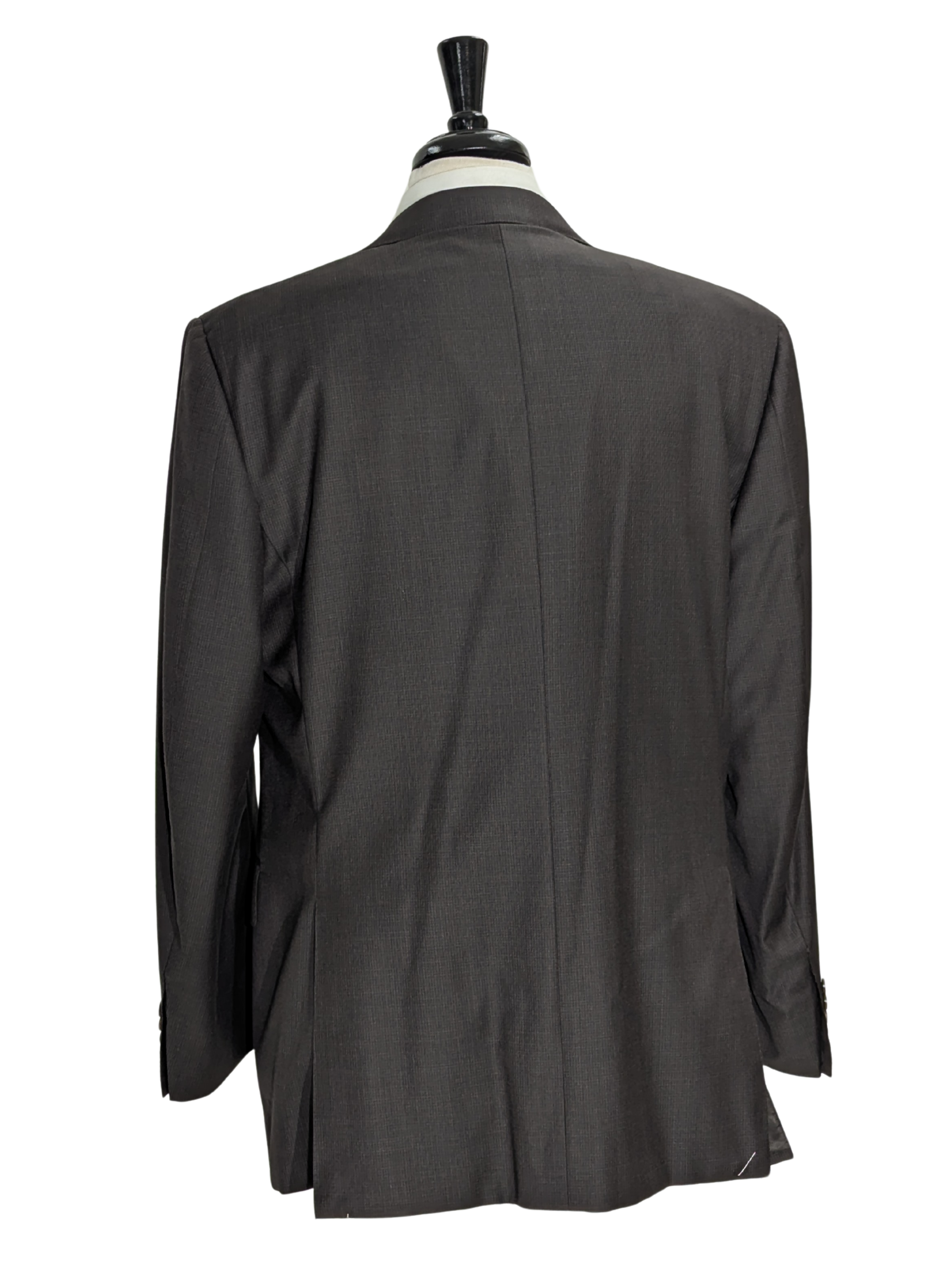 Canali Brown Micro Check 100% Wool Suit 44R – The Suit Depot