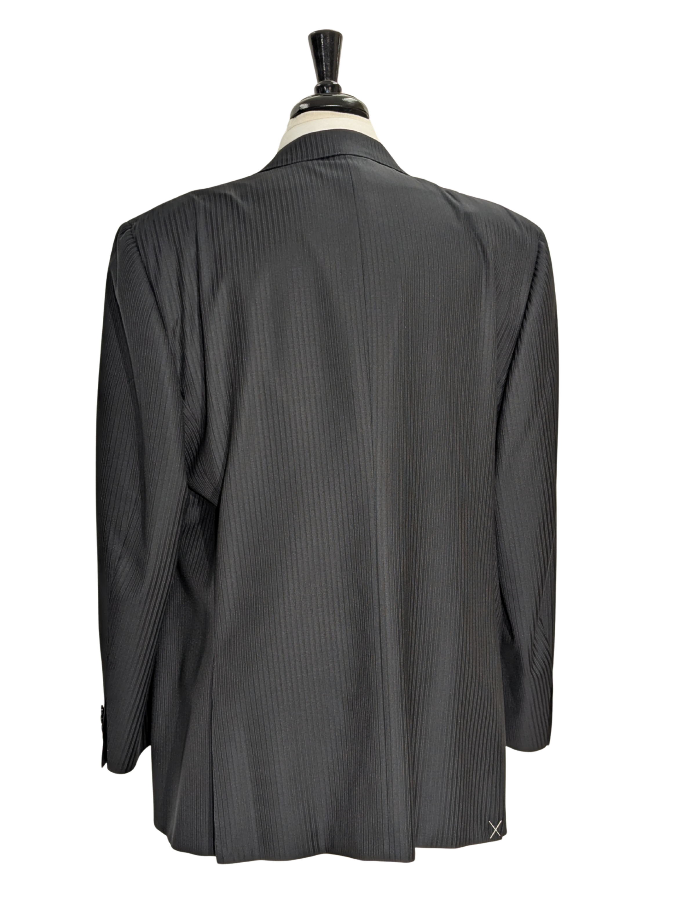 Canali Navy Pinstriped Wool-Silk Suit 50L – The Suit Depot