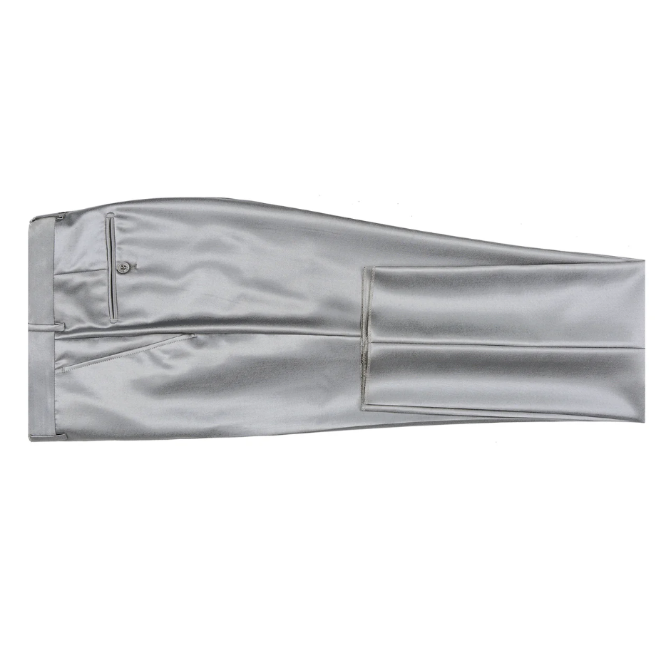 Raphael Men's Silver Sharkskin Slim Fit Notch Lapels Italian Style 2 B ...