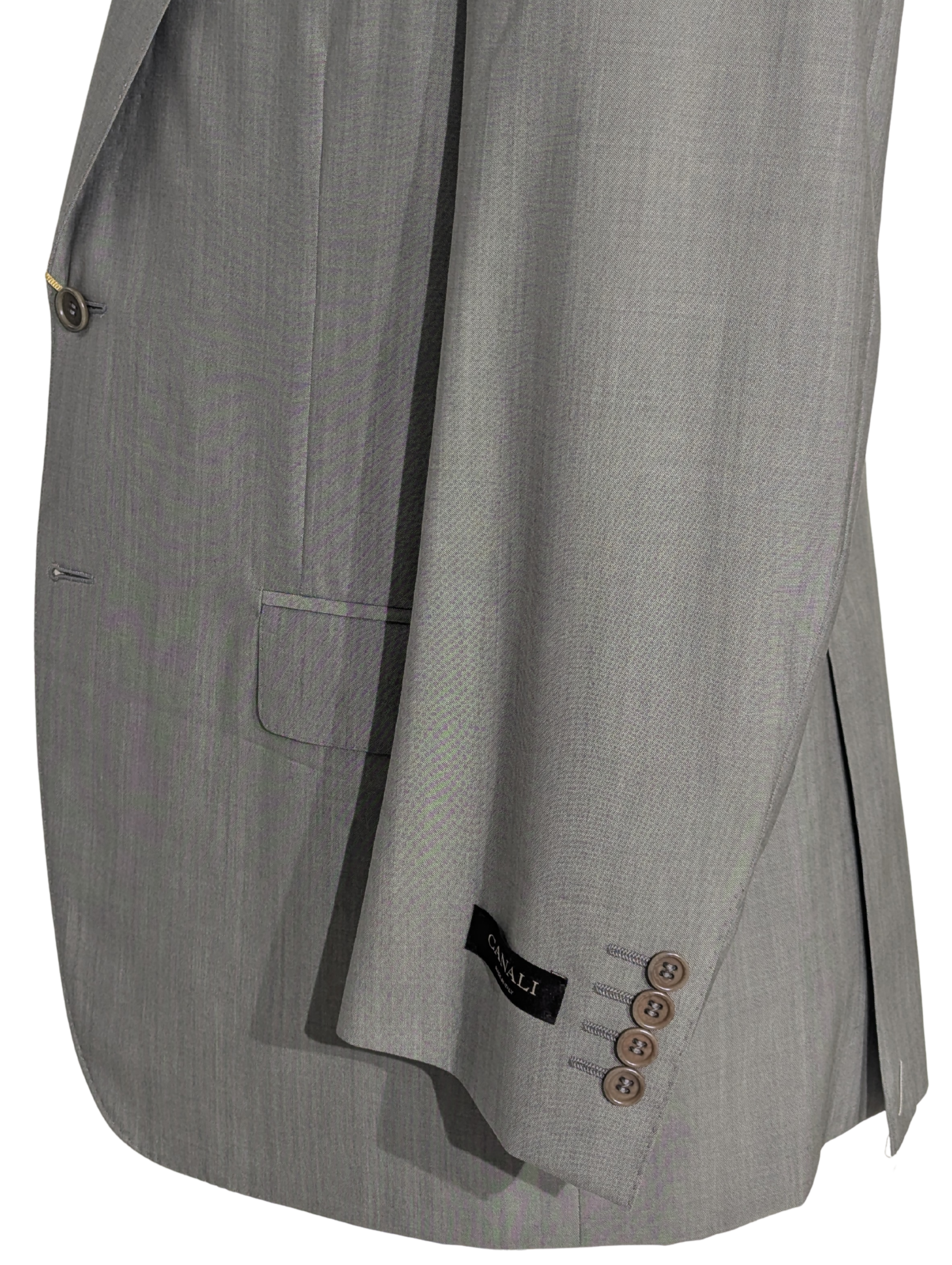 Canali Solid Gray 100% Wool Suit 42S – The Suit Depot