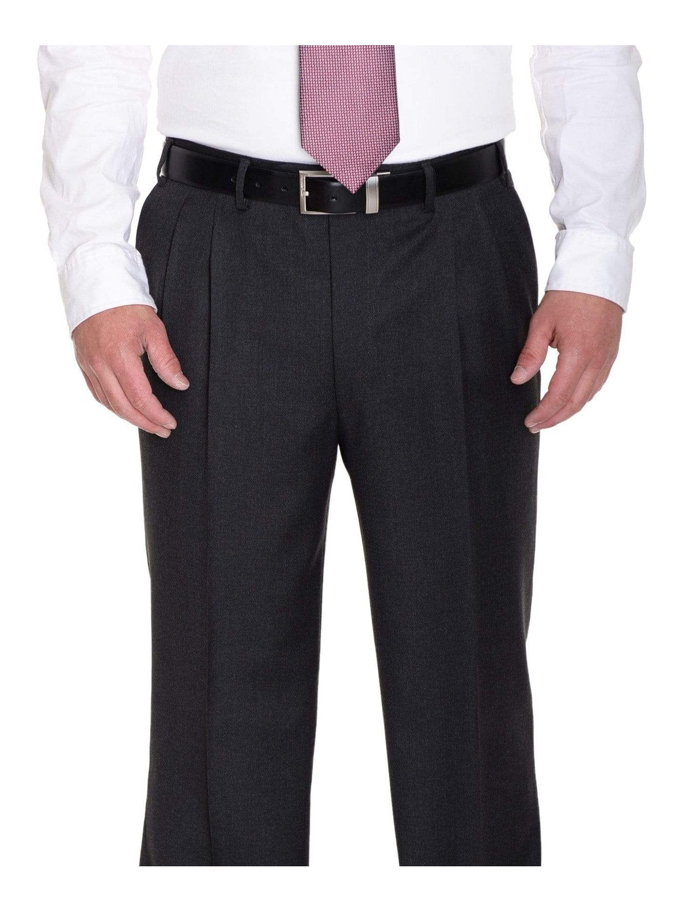 Canali Solid Charcoal 3-Button 100% Wool Suit 38S – The Suit Depot